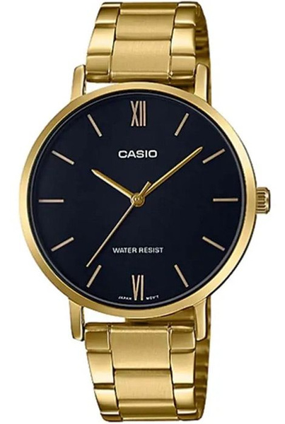 Кварцевые мужские наручные часы Casio Collection Mtp Vt01g 1b на металлическом браслете купить