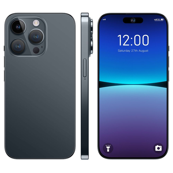 Смартфон 7,3-дюймовый i 14 promax, сеть 5G, объем памяти , беспроводная ...