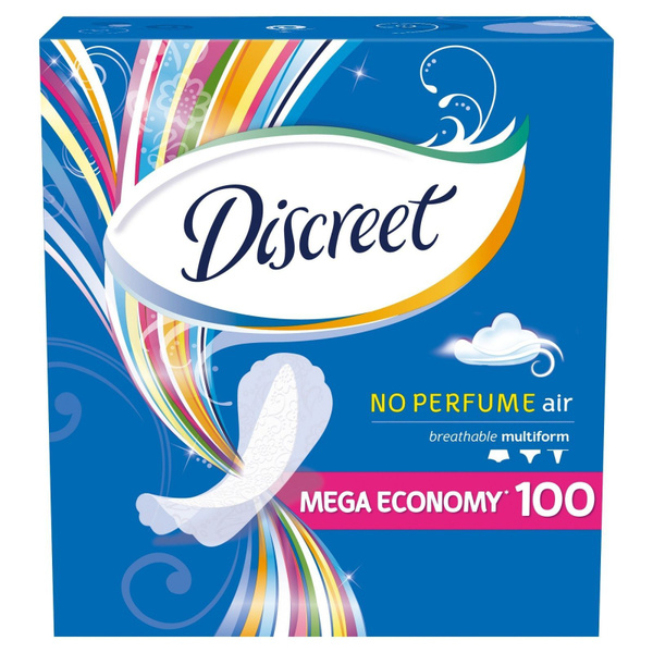 Ежедневные прокладки Discreet, Breathable Multiform Air, 100 шт ...