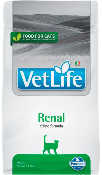 Сухой корм FARMINA VET LIFE FELINE RENAL для взрослых кошек при ...