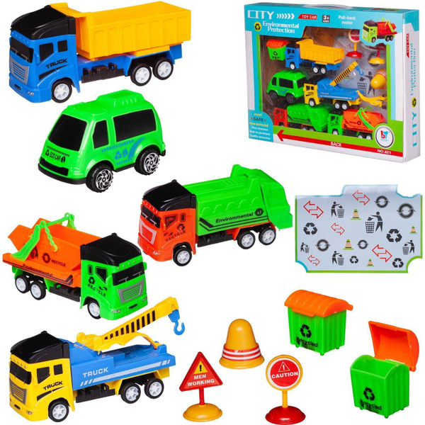 Игровой набор Junfa Порядок в городе 6 инерционных машинок в коробке - купить с доставкой по ...