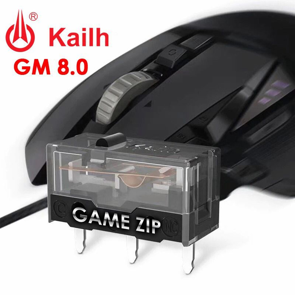 Микропереключатели для мыши Kailh GM 8.0 Black Shell (1 шт.) Микрики ...