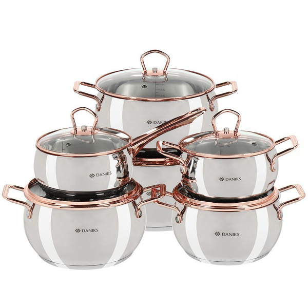 DANIKS Набор посуды для приготовления купить на OZON по низкой цене (1743849152)