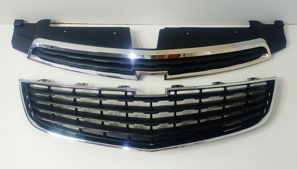 Комплект центральных решеток НИЗ+ВЕРХ Шевроле Круз Chevrolet Cruze ...