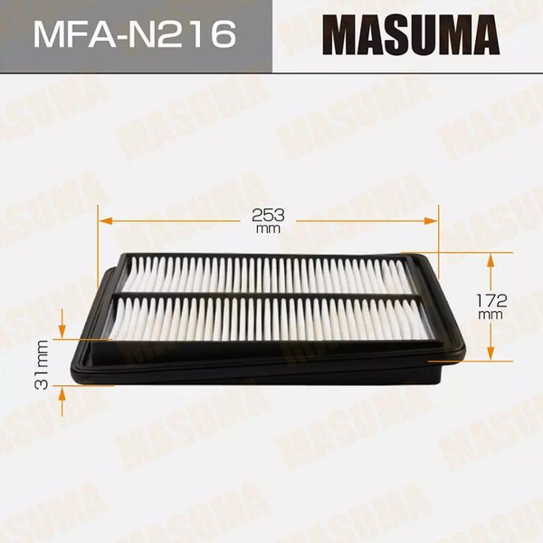 Фильтр воздушный Masuma Кашкай MFAN216 Nissan Qashqai J11 13- X-Trail ...