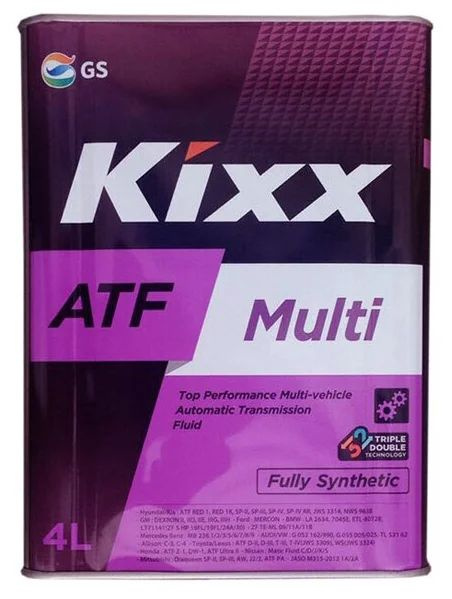 Трансмиссионное масло KIXX ATF Multi Синтетическое 4 л - купить по ...