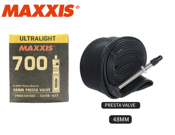 Камера 700х33/50c Maxxis Ultralight велониппель 48 мм, 1 шт в ...