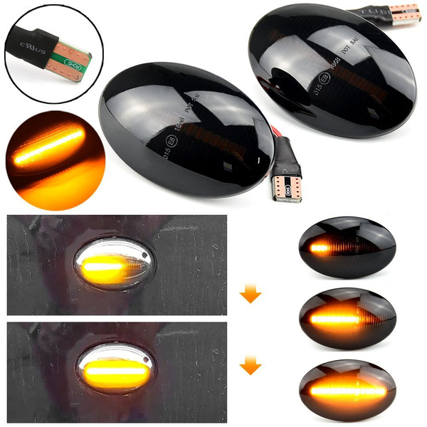 1 пара светодиодных динамических повторителей указателей поворота ...