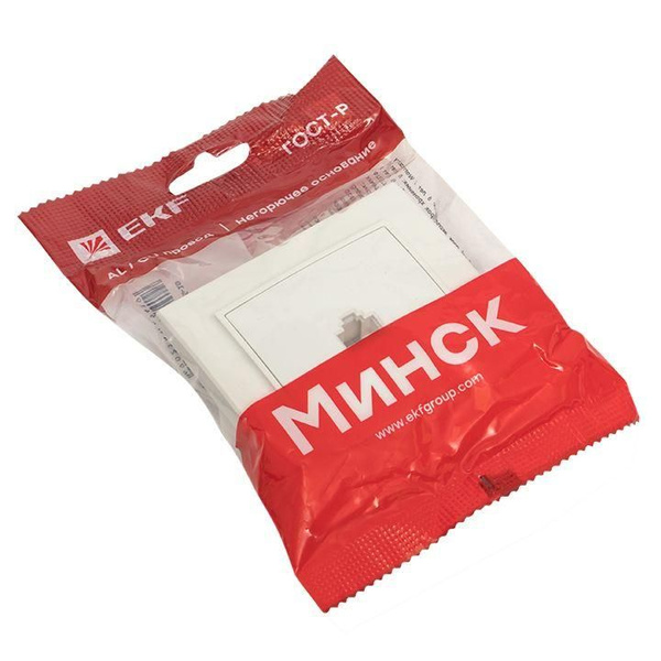 Розетка компьютерная 1-м СП Минск RJ45 бел. Basic EKF ERK01-035-10 купить на OZON по низкой цене ...