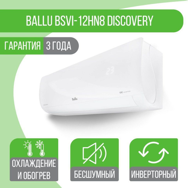 Настенный кондиционер сплит-система Ballu BSVI-12HN8, 36м2 - купить по ...