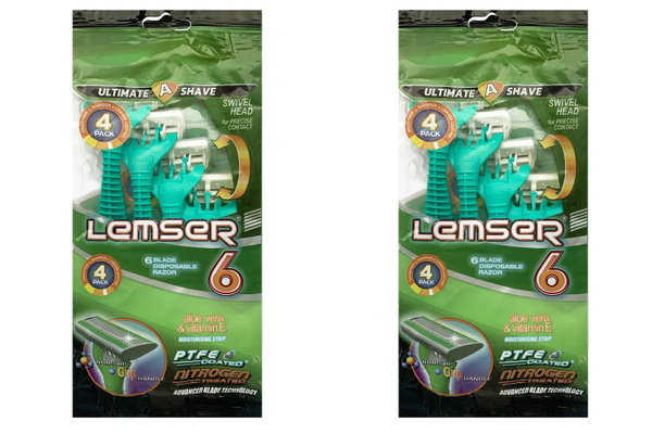 Lemser Бритвенный станок для мужчин одноразовый, 2 упак - купить с ...
