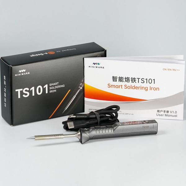 Паяльник Miniware TS101 с жалом TS-I 65W купить на OZON по низкой цене ...
