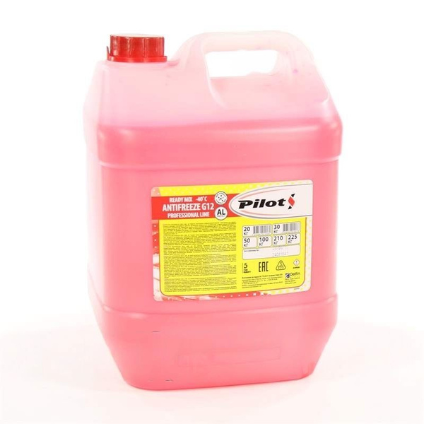 Антифриз Pilots Red Line G12 -40 20 кг красный купить по выгодной цене в интернет-магазине OZON ...