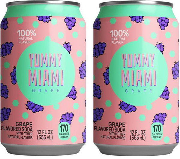 Газированный Напиток Yummy Miami Grape 2 шт по 355мл, США - купить с ...