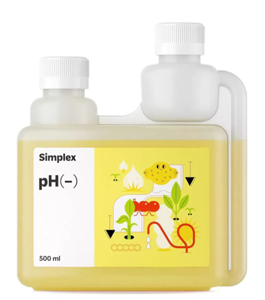 Регулятор кислотности, Simplex pH Down, 0.5л, для понижения кислотности - купить с доставкой по ...