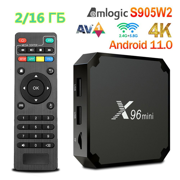 Медиаплеер X96 Mini, RJ-45 Ethernet, HDMI, USB, 3.5 мм, черный, Android купить по низкой цене с ...