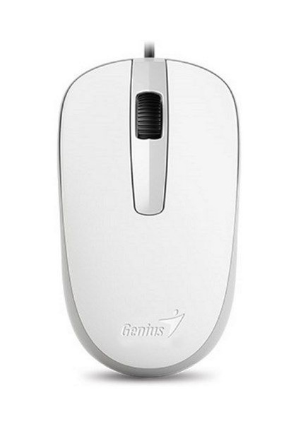 Мышь проводная Genius Мышь Genius DX-125, White, USB 31010106102 ...