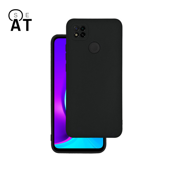 Силиконовый чехол AT Case для Xiaomi Redmi 9C (Cяоми 9C) с квадратными ...