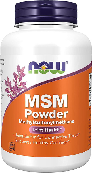 NOW MSM Powder 227г. Биодоступная форма серы. Поддержка мышц, суставов ...