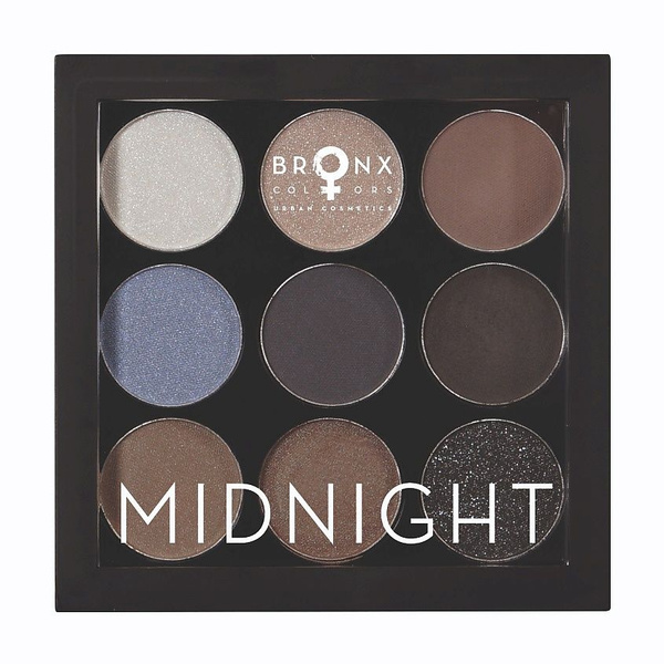 BRONX COLORS Палетка теней для век 9 оттенков Midnight 8 г - купить с ...