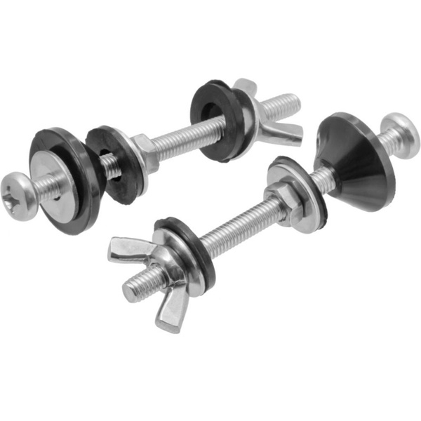 Крепление для унитаза к бачку MasterProf, 2 шт, 80 мм, М6, с барашком - купить с доставкой по ...