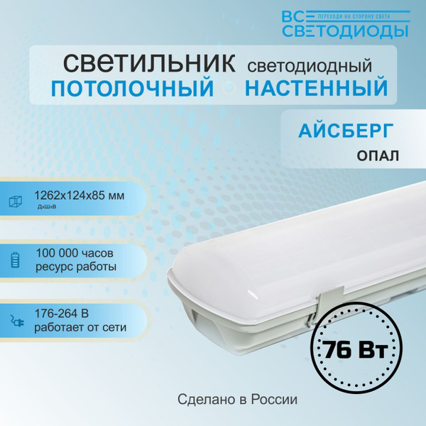 Потолочный светильникВСЕСВЕТОДИОДЫЛинейный светодиодный светильник ...