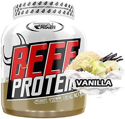 Говяжий протеин гидролизат Real Pharm Beef Protein 1800г (Ваниль ...