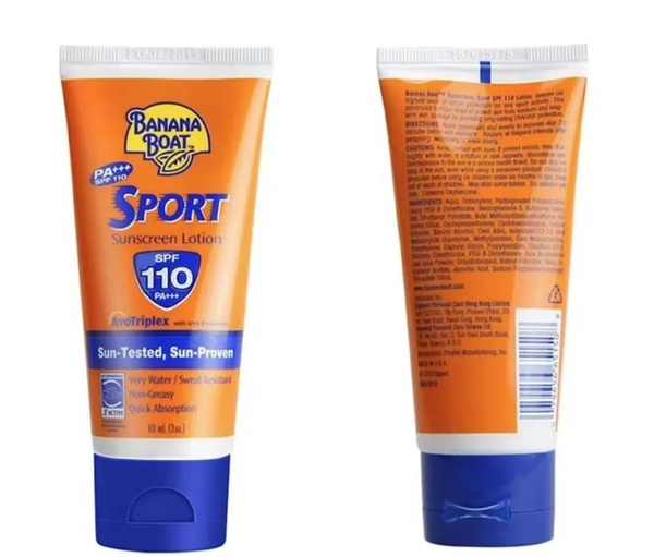 Banana Boat Sunscreen SPF 110 Водонепроницаемая и защищенная от пота ...