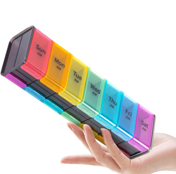 ERGERG Негабаритные органайзеры для таблеток, контейнеры для таблеток ...