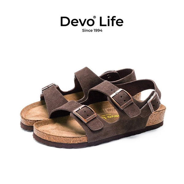 Сандалии Женский Devo Life насыщенный коричневый, размер 39 Воловья кожа, Джут Платформа ...