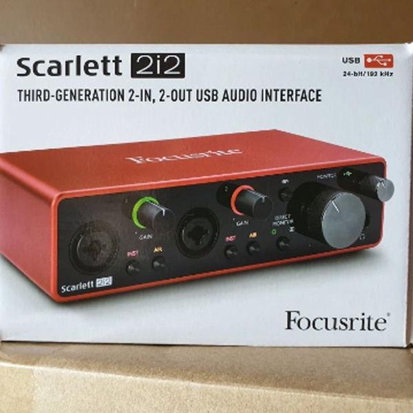 Focusrite Scarlett 2i2 3rd Gen звуковая карта купить на OZON по низкой ...