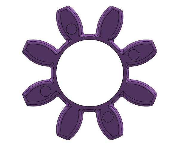 Эластичная вставка (звездочка) для муфты ROTEX 38 (SPIDEX) - купить с ...