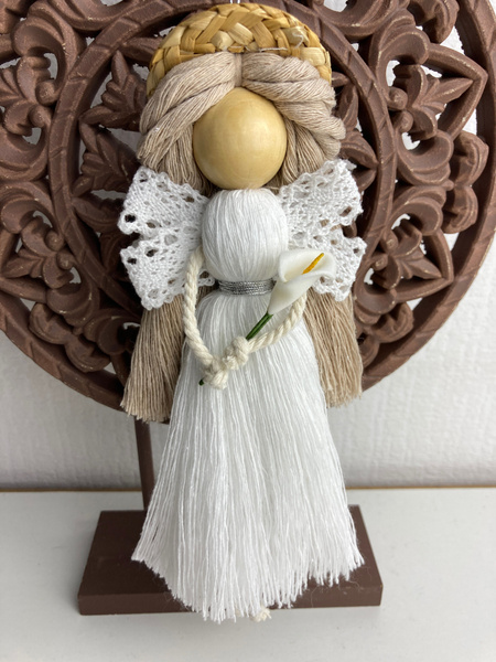 Украшение настенное интерьерное Ангел макраме украшение декоративное интерьерное 1 купить по