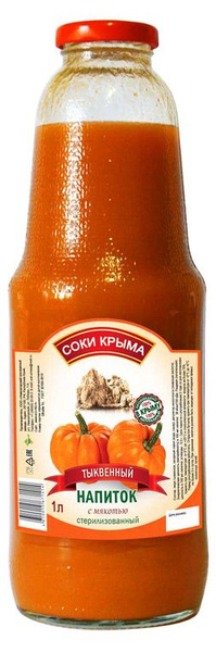 Напиток тыквенный Соки Крыма с мякотью, 1 л, 4 шт - купить с доставкой ...