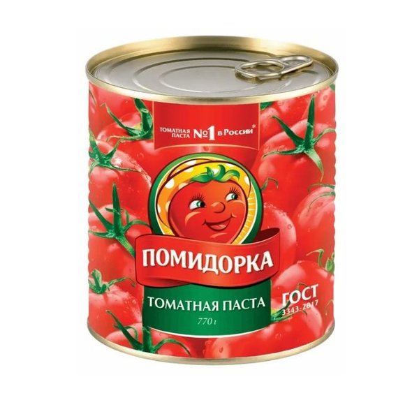 Паста томатная ПОМИДОРКА, 770 г купить на OZON по низкой цене (1169695640)