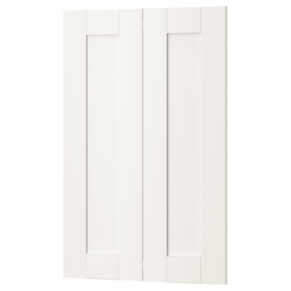 Дверца для напольного углового шкафа, 2ШТ, БЕЛЫЙ IKEA СЭВЕДАЛЬ 503.672. ...