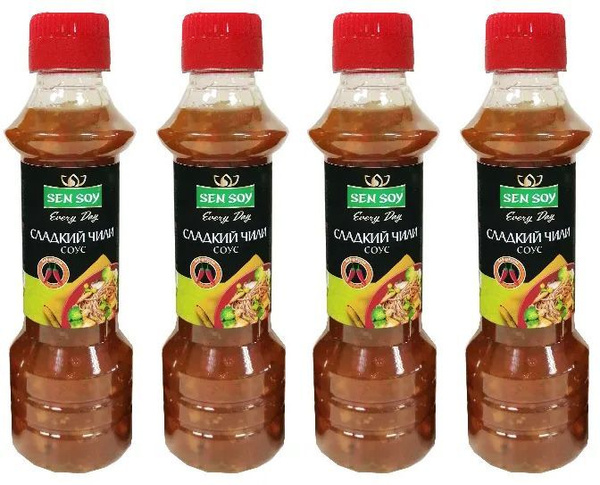 Соус острый Sen Soy Сладкий Чили, 4 шт по 260 г купить на OZON по низкой цене (1080079680)
