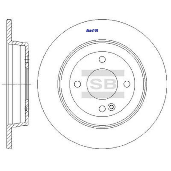 Диск тормозной задний SANGSIN BRAKE SD1087 - купить по низкой цене в интернет-магазине OZON ...