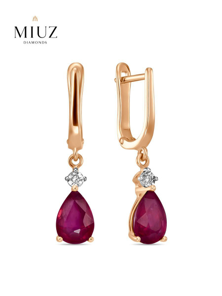 MIUZ Diamonds (Московский ювелирный завод) Серьги ювелирные Золото ...