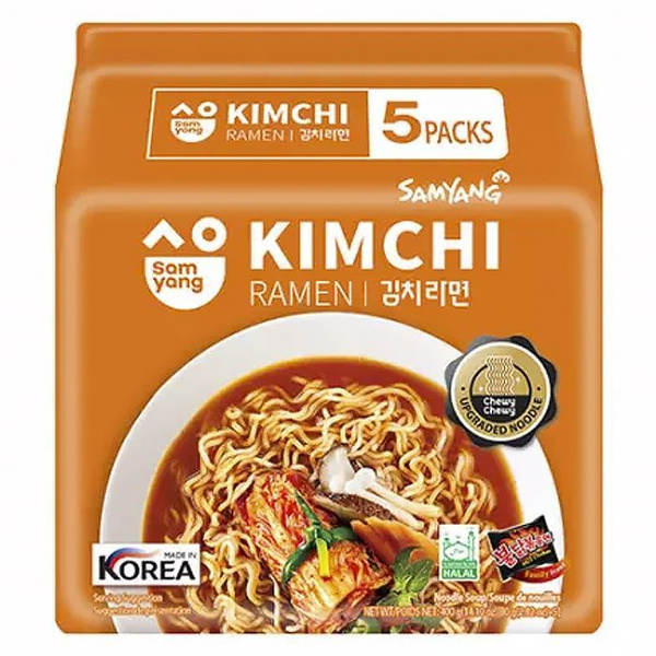 Корейская лапша быстрого приготовления Samyang Kimchi Ramen со вкусом ...