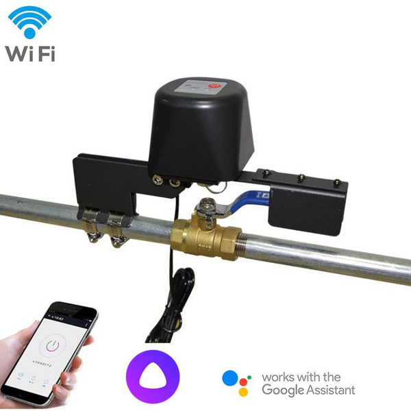 Умный кран клапан-привод Wi-Fi Tuya для шарового крана с Алисой Goolgle ...