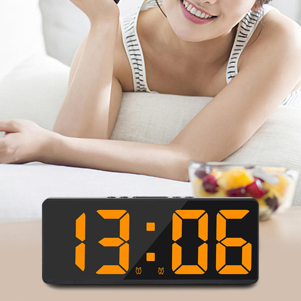 Электронный будильник USB Snooze Большой светодиодный дисплей для ...