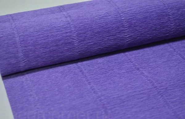 Бумага гофрированная простая, 180гр 17Е2 сиреневая Cartotecnica Rossi ...