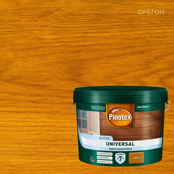 Лак строительный Pinotex, основа Акриловая, работы Внутренние, Наружные ...