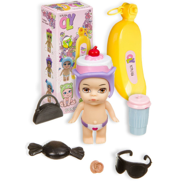 Набор игровой Bondibon куколка OLY во фруктово-конфетной шапочке и аксессуарами в банане ...