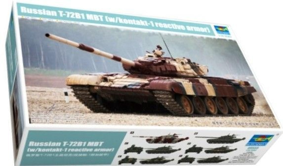 Trumpeter 09555 Сборная модель танка Т-72Б1 (1/35) - купить с доставкой ...