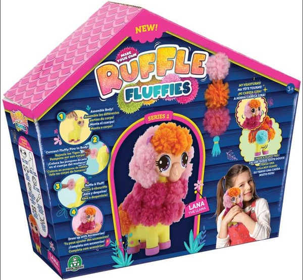 Набор для создания игрушки из помпонов Ruffle Fluffies Лама Лана - купить с доставкой по ...