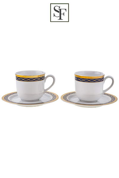 Набор чайный Thun "Золотой узор кобальт", на 2 перс. - купить по выгодной цене в интернет ...