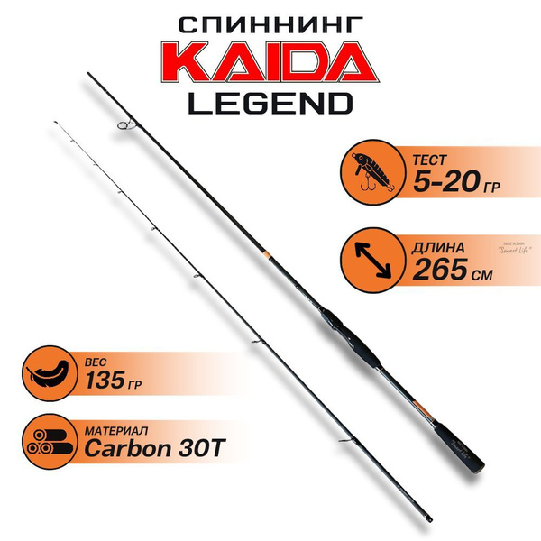 Спиннинг KAIDA Legend Spinning, от 5 гр купить по выгодным ценам в интернет-магазине OZON ...