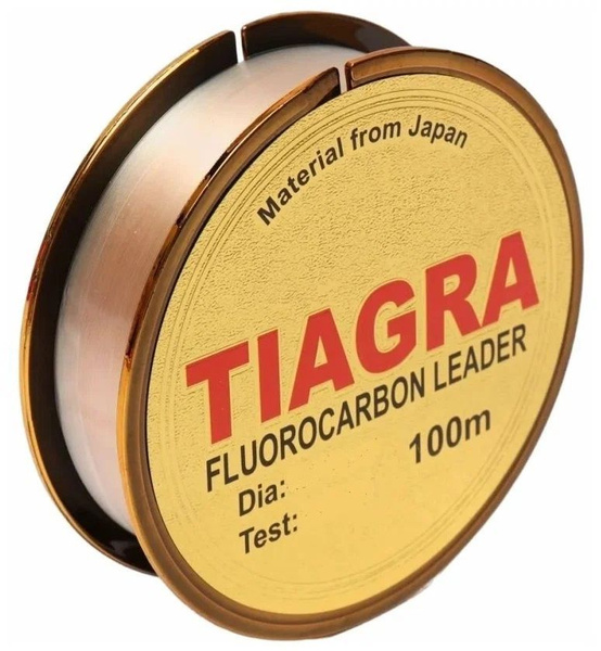 Флюорокарбоновая леска для рыбалки TIAGRA Леска флюрокарбон по 100 м ...